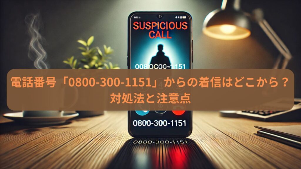 「08003007297/0800-300-7297」からの着信はどこから？対処法と注意点 | 子育てとサッカー